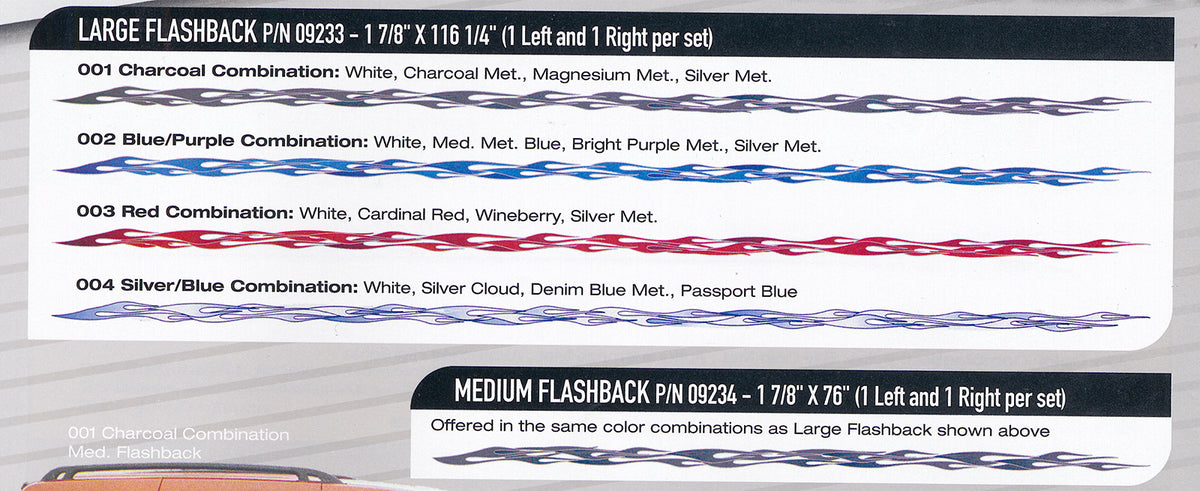 Universal Products FLASHBACK kit in several sizes and colors ...