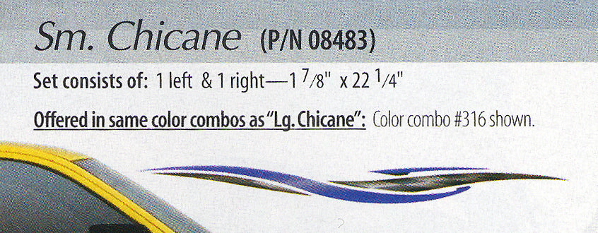 Universal Products Small CHICANE kit in Purple/Silver – karstripes.com