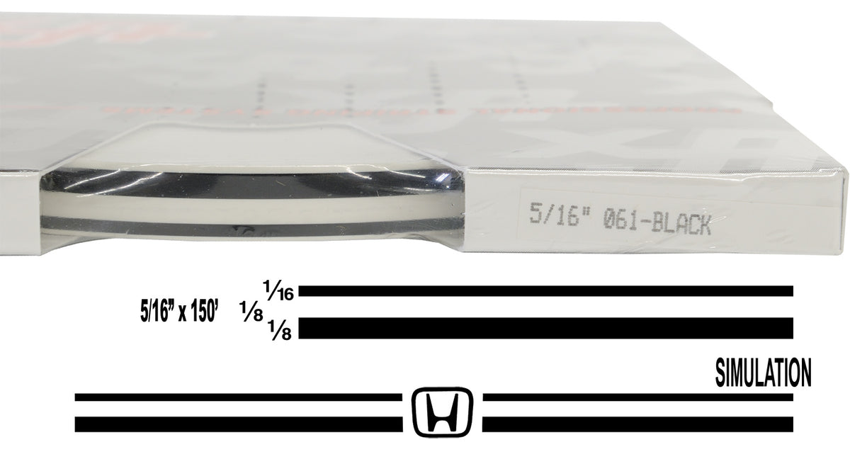 Large Honda Stripe Kit w/ 5/16" X150' roll - 6 Honda logos avail in ma ...