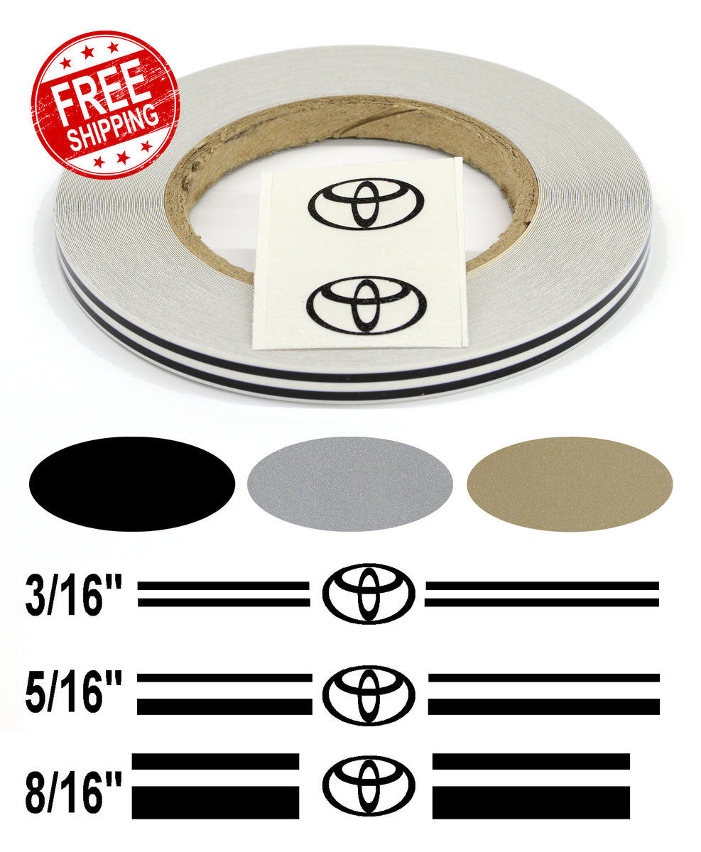 Stripe Kits for Toyota avail in 3 colors and 3 stripe configurations ...